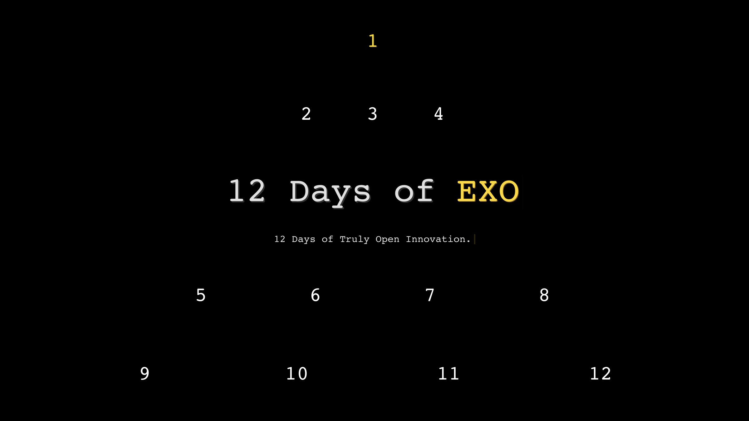 Transparent Benchmarks - 12 days of EXO | EXO